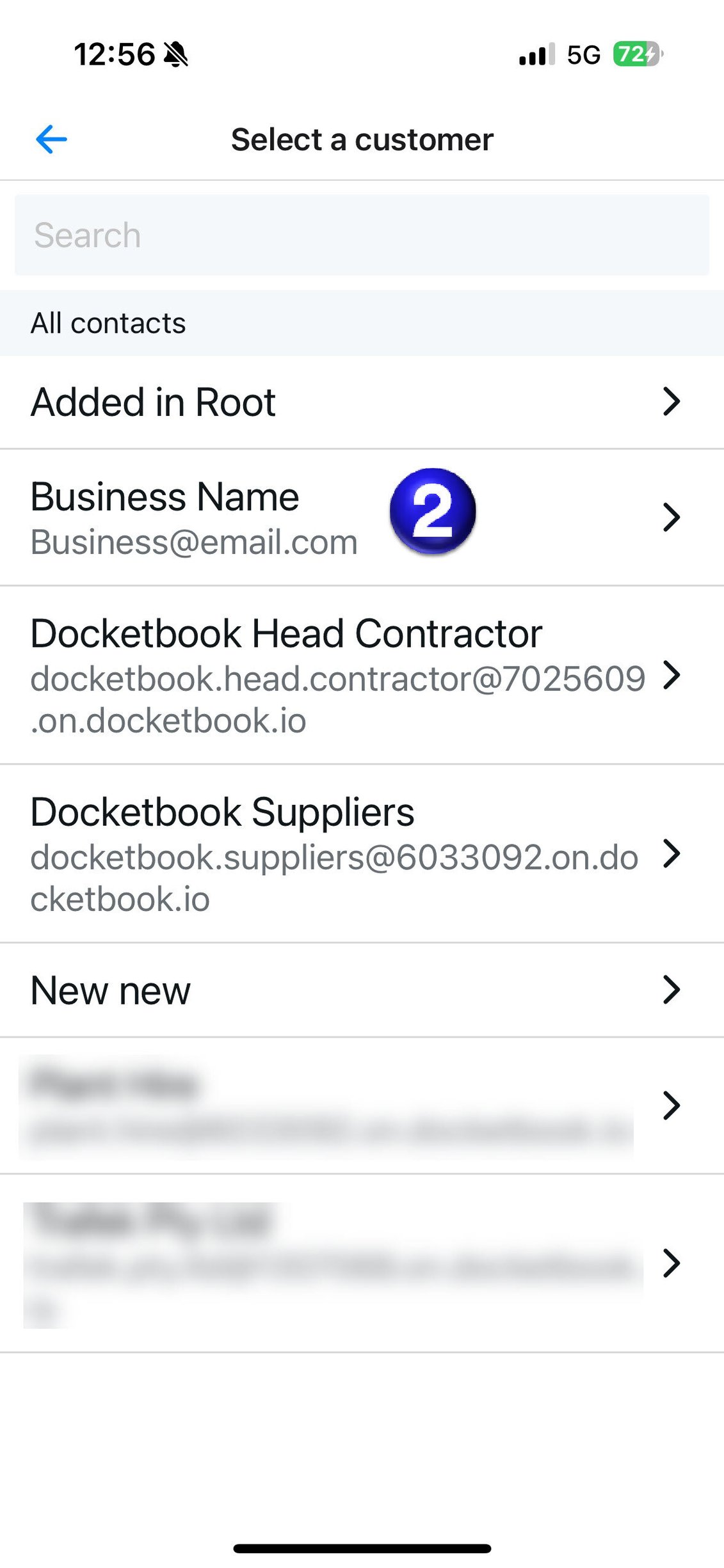 Create a new Docket in Docketbook - Site Dockets App