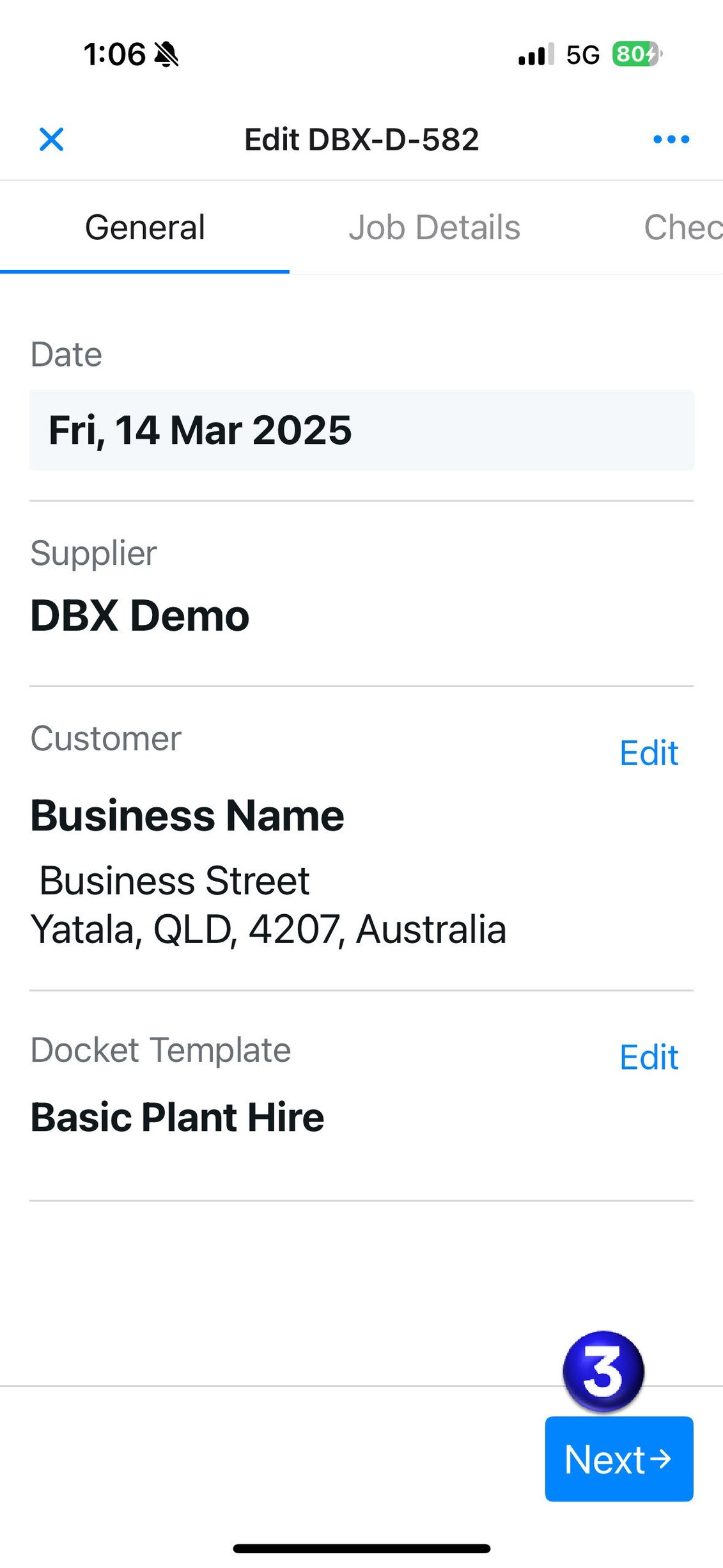 Create a new Docket in Docketbook - Site Dockets App