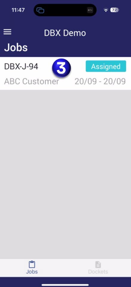 Receiving and Accepting Jobs- Docketbook App